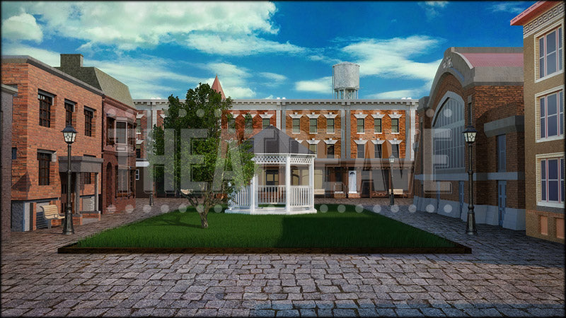 Midwestern Town Square Projection $79.00